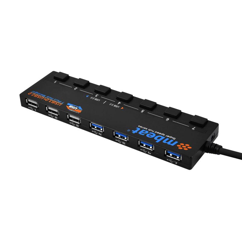 mBeat 7 Port USB Hub | KVM Hubs & Controllers | Scorptec Computers