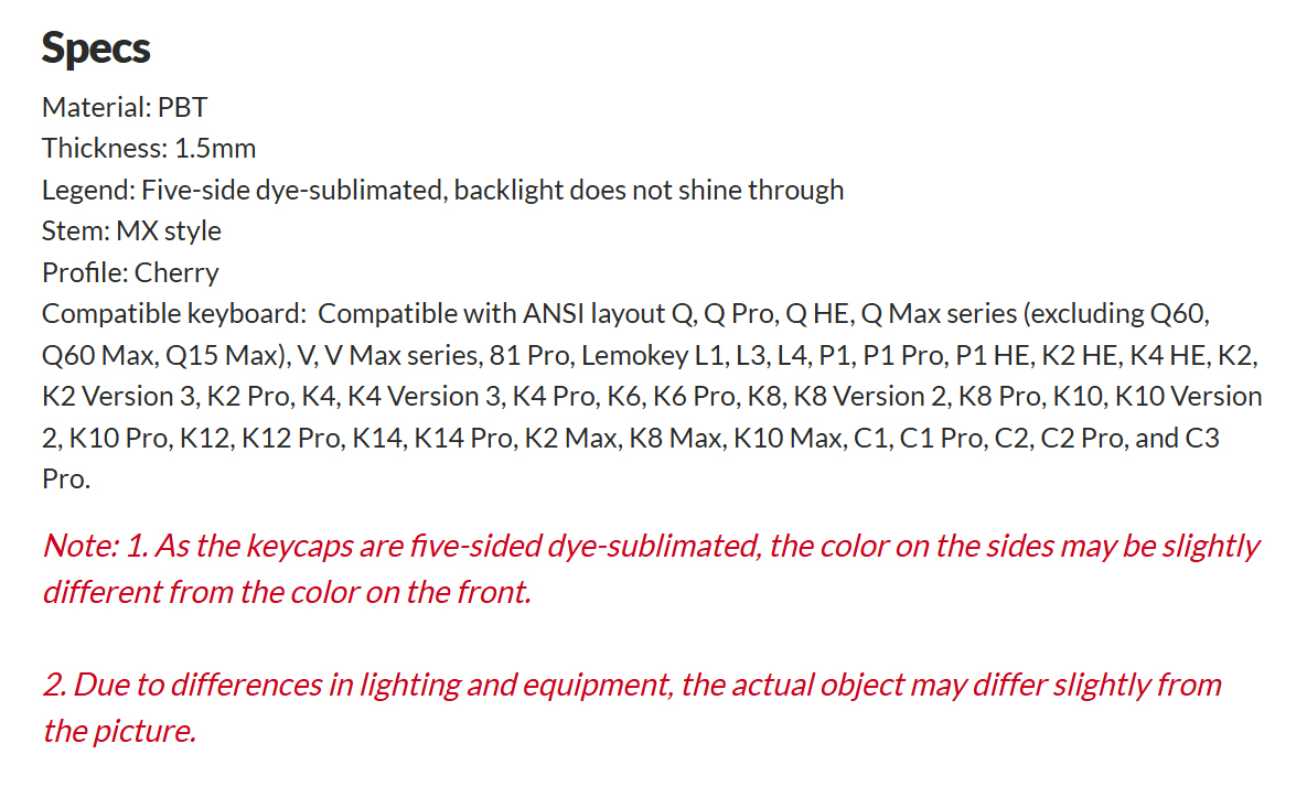 Keychron Retro Garage Cherry Profile Dye-Sub PBT Full Set Keycaps ...